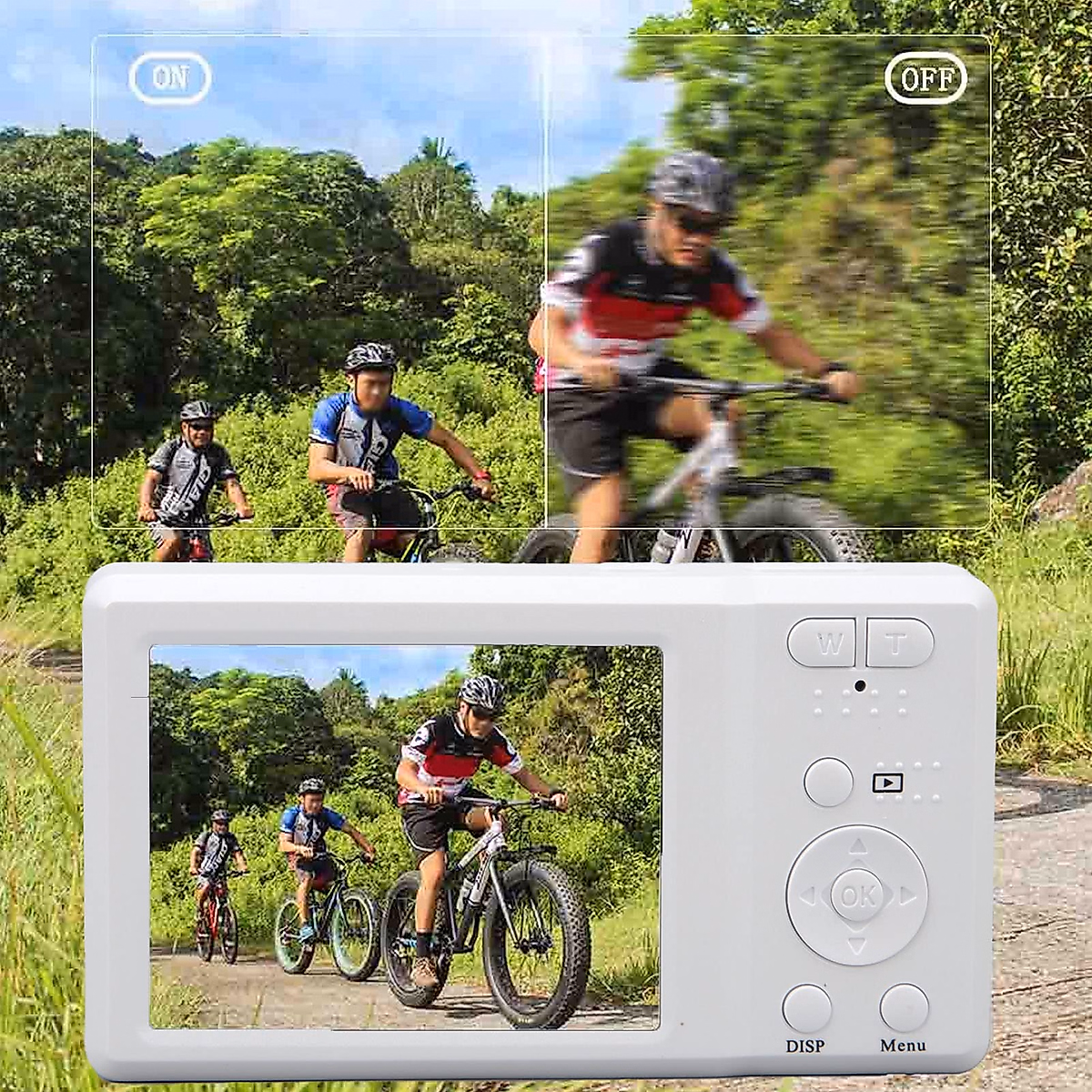 Digital Camera, 56MP 4K Digital Camera, Support Up to 128GB Storage Cards, 2.7inch 20X Digital Zoom Autofocus Anti Shake Camera with Flash for Traveling, Parties, Graduations (Silver)