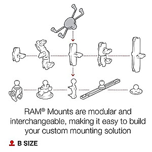 RAM Mounts RAM-HOL-UN10BU X-Grip Large Phone Holder with Ball with B Size 1" Ball