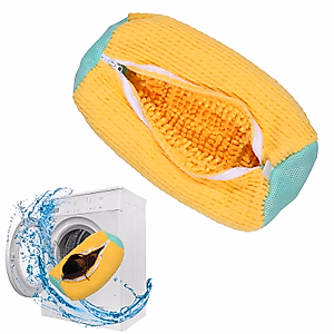 Shoe Washing Bag, Shoe Washing Bag for Washer and Dryer, Reusable Laundry Shoe Washing Bag for Different Shoe Types and Sizes(Yellow 1PC)