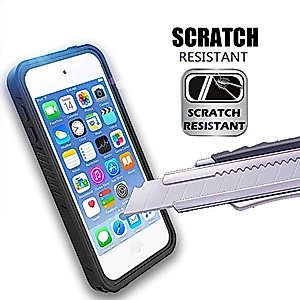 BESINPO Waterproof Case for iPod Touch 7 / iPod Touch 6 / iPod Touch 5, 360 Full-Body Built-in Screen Protector Dustproof Shockproof Snowproof Case for iPod Touch 5th/6th/7th Generation for Snorkeling