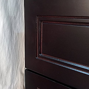 John Louis Home 16in. Deep Solid Wood 3-Drawer Woodcrest Deluxe Closet Organizer Espresso