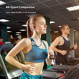 Avantree Secure Fit Underwater Waterproof Earbuds for Swimming, Wired Sports Headphones for Gym Running Diving Surfing, IPX7, Short Cord with Over The Ear Hook and 6 Pair Soft Earphones Tips - TR509