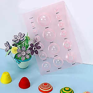 Plastic Paper Quilling Mould 3D Half Ball Domes Crafts Mold