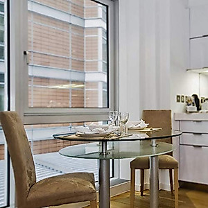 Fab Glass and Mirror Aquatex Patio Glass Table Top 48" Round 3/16" Thick Flat Tempered W/ 2" Hole, Clear