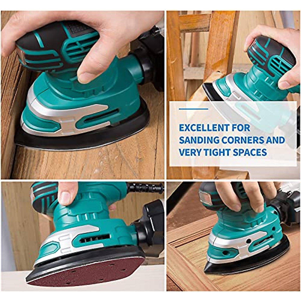 MIDO PROFESSIONAL ABRASIVE 84 PCS Mouse Detail Sander Sandpaper Sanding Paper Assorted 40/60/80/120/180/240/320 Grits