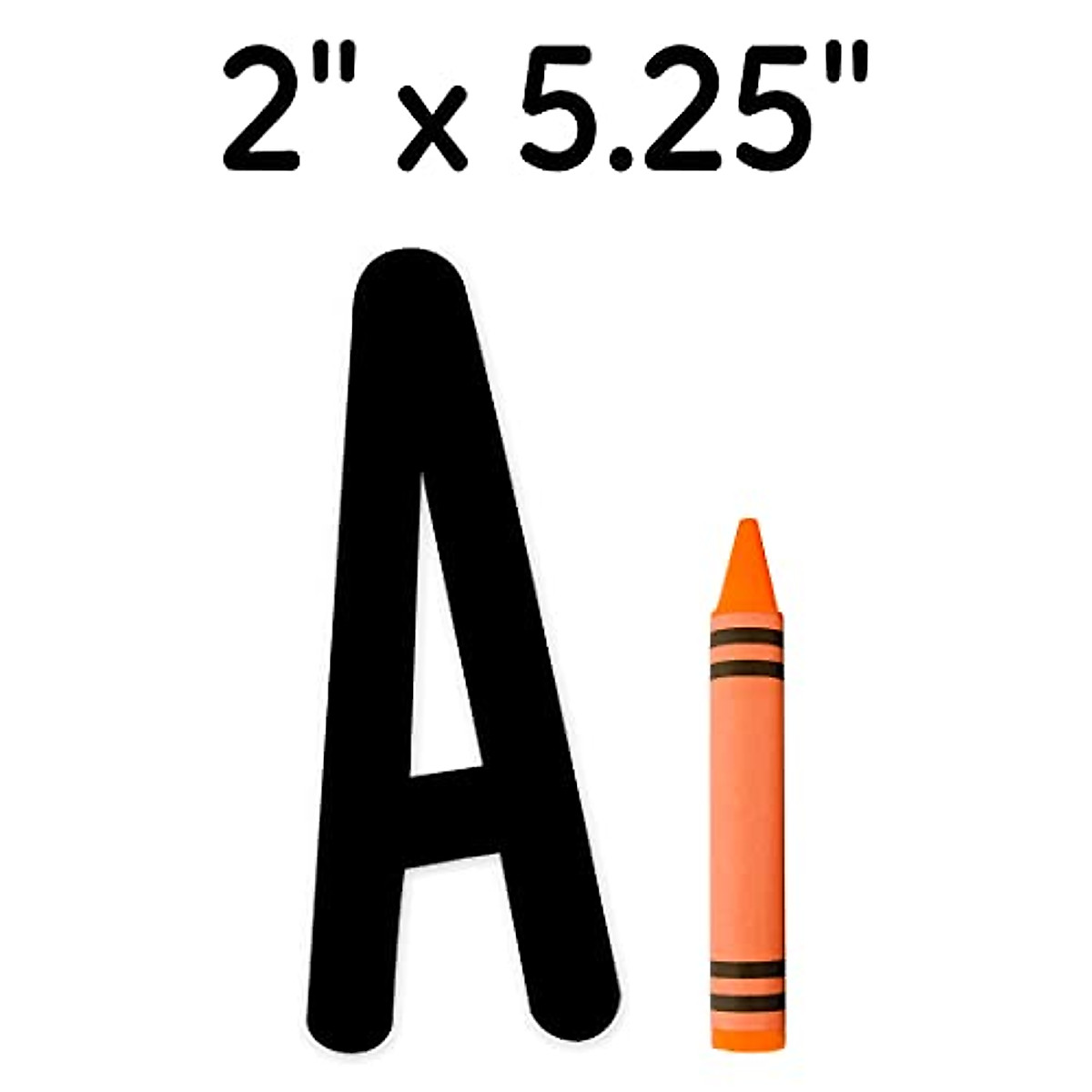 Creative Teaching Press Core Decor Casual Black 5" Designer Letters (10198)