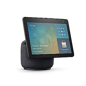Echo Show 10 (3rd Gen) | HD smart display with motion and Alexa | Charcoal