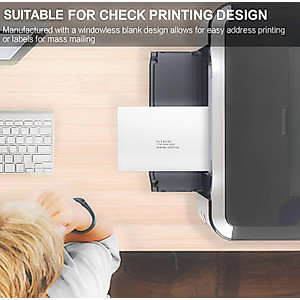 500#10 Double Window Security Business Mailing Envelopes - Perfect Size for Multiple Business Statements, Quickbooks Invoices, and Return Envelopes - Number 10 Size 4-1/8 x 9-1/2 - White - 24 LB