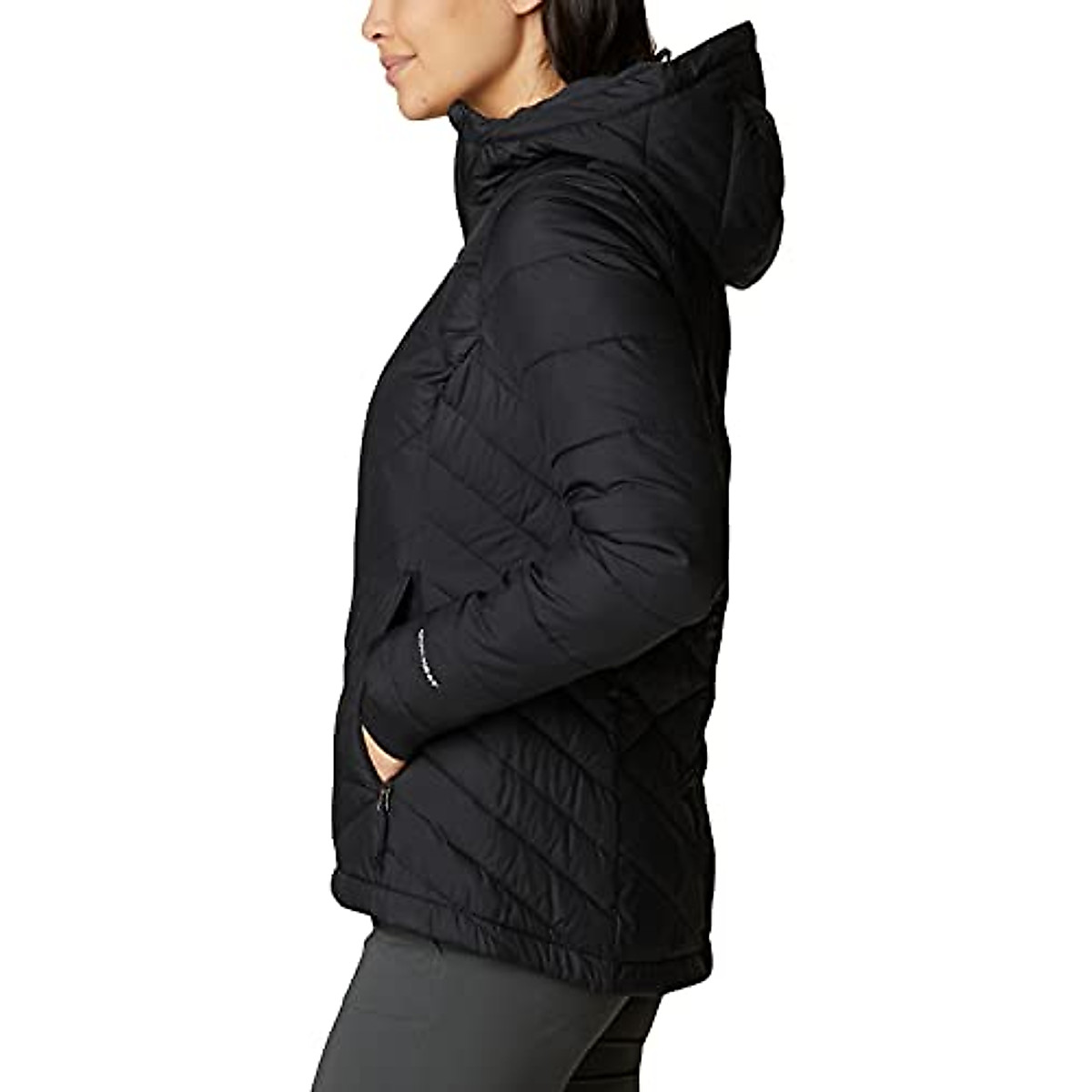 Columbia Women's Heavenly Hooded Jacket, Black, Small
