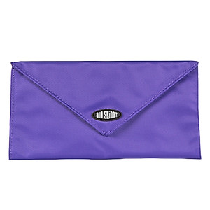 Big Skinny RFID Blocking Slimvelope Tri-Fold Checkbook Wallet, Purple, One Size