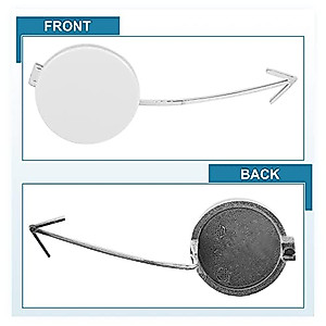 X AUTOHAUX Car Front Bumper Tow Hook Cover 5C6807241 for Volkswagen Jetta 2012-2014 Tow Hook Eye Lid Cover Trailer Cap White