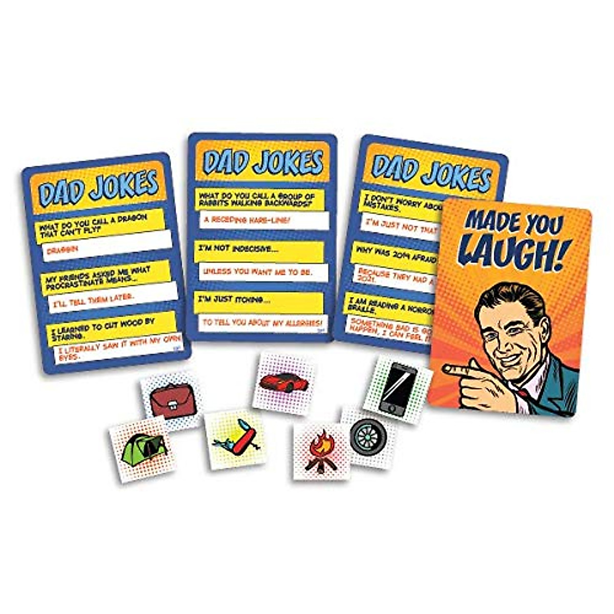 Dad Joke Face - Off 2nd Edition - Keep a Straight Face in This Hilarious Party Game, Family Fun Games, Party Games for Adults, Laughter Therapy