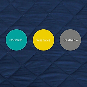 Sheet for Regalo My Cot Portable Toddler Bed, Joovy Travel Cot (Sheet Only, Bed not Included), Soft Padded Cover, Navy, 54''x28''