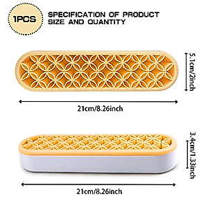 ANRONCH Silicone Makeup Brush Holder, Multi-Purpose Desktop Organizers Make up Brush Stand Holder 5D Diamond Painting Pen Holder Sewing Tool Storage Box Desktop Storage Box for Brush,Painting Brush