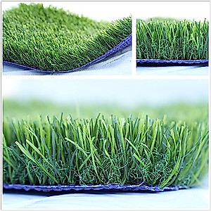 turfloid Deluxe Artificial Grass Rug 3 ft x 5 ft, 1.6" Fake Grass Turf Mat for Indoor Outdoor Pet Dog Balcony Patio Garden Yard Lawn Landscape