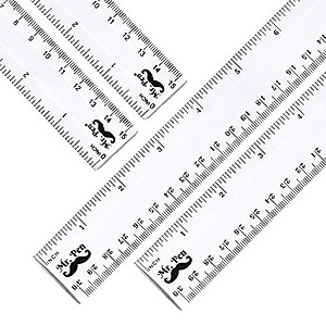 Mr. Pen- Ruler, 24 Pc Rulers (12",6"), Ruler 12 inch, Clear Ruler, 6 inch Ruler, Plastic Ruler, Drafting Tools, Rulers for Kids, Measuring Tools, Ruler Set, Ruler inches and Centimeters, Transparent