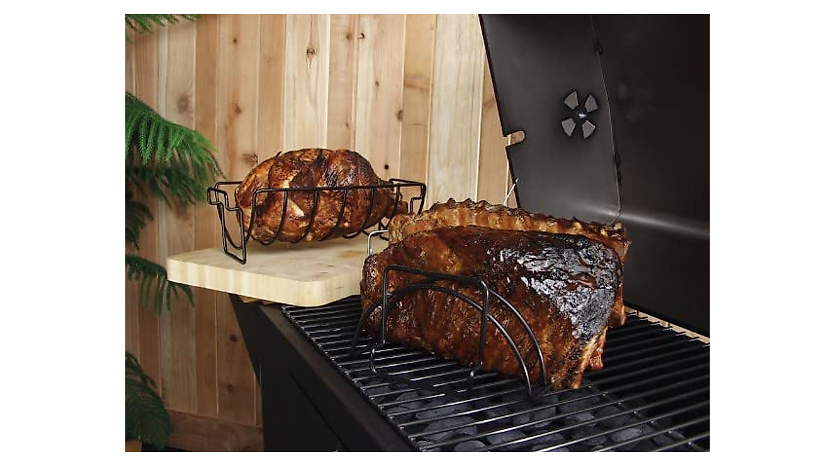 Kona Rib Racks for Grilling and Smoking - Easy to Clean Reversible Non ...
