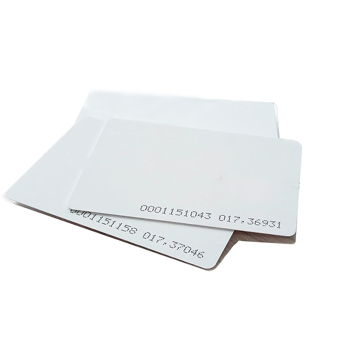 40pcs RFID 125KHz Proximity ID Card Compatible with EM4100 TK4100 (0.8mm) with UID Series Number for Access Control System,Key Card,Membership Card