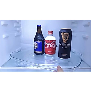 UPOGA Large Lazy Susan Rotating Turntable Organizer - for Kitchen, Pantry, Cabinet, Dining Table, Fridge, Countertop，Vanity - Spinning Food Storage Container for Spices, Condiments- Clear,15.9"x11.8"