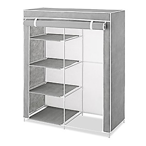Whitmor Compact Clothes Closet, 15.75 L x 34.25 W x 42.0 H inches, Grey