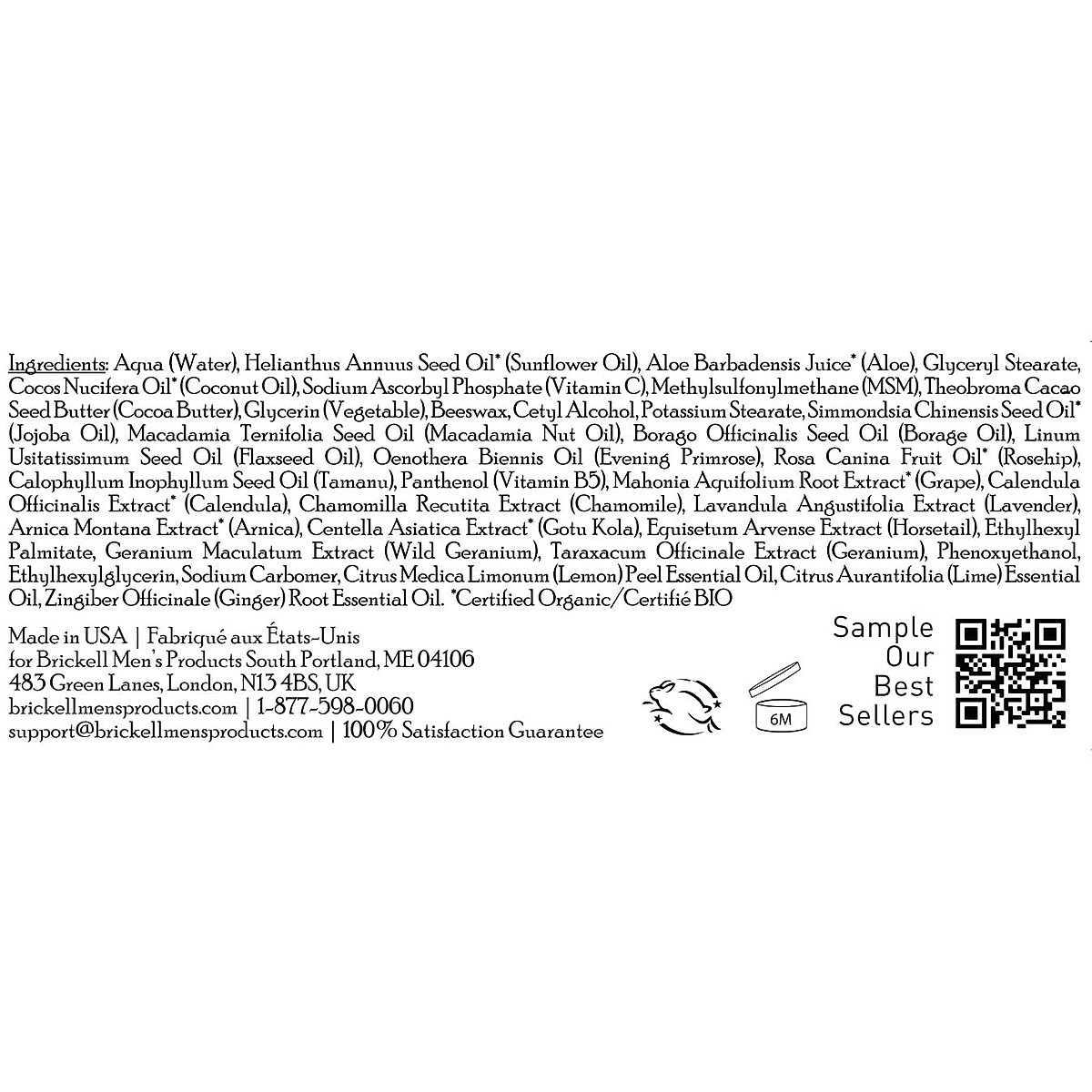 Brickell Men's Products Resurfacing Anti-Aging Face Cream For Men, Natural and Organic Face Moisturizer, Vitamin C Cream For Wrinkles, 2 Ounce, Scented