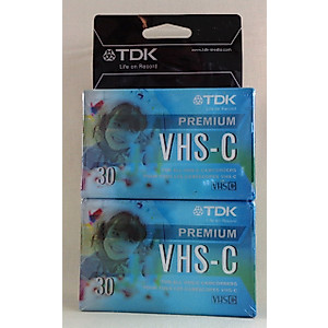 TDK - VHS-C High Grade HG Ultimate Camcorder Blank Media Video Cassette Tape x2