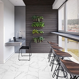 Peel and Stick Floor Tile Vinyl Flooring Floor Tiles Peel and Stick Waterproof 12” X 12” Upgrade Thickness for Bathroom Kitchen Living Room, 10Pcs/Pack