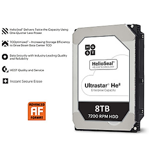 HGST HUH728080ALE600 0F25739 8000GB 7,2K RPM SATA 128MB 3.5" HDD