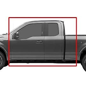 WeatherTech Custom Fit FloorLiners for Ford Super Duty, F-150-2nd Row (446975), Black