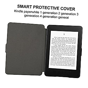 Mikikit Electronic Products 3 pcs Leather case Paperwhite Accessories Universal Holster ereaders E- car Reader auto Sleep case Universal Protection fold Car Holster