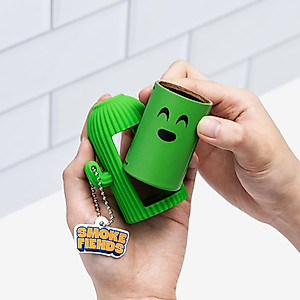 Smoke Fiends Portable & Eco-Friendly Personal Air Filter | Discreet HEPA & Carbon Filtration | Biodegradable & Up to 300+ Uses | Keychain Design for On-the-Go Freshness (Blaze)