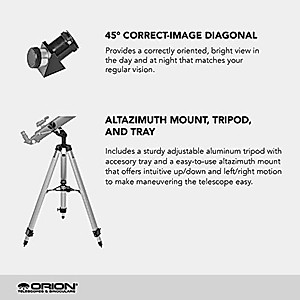 Orion Observer II 70mm Altazimuth Refractor Telescope Kit