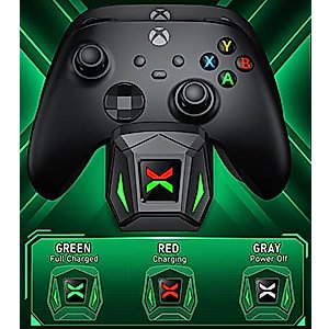 Controller Charger Station with 2x2550mAh Rechargeable Battery Packs for Xbox One/Series X|S Controller, Dual Charging Dock for Xbox One Controller Battery Pack with 4 Battery Covers for Xbox