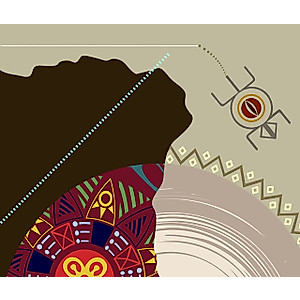 Congo Map Poster Art DRC Central African Decor Design Unframed