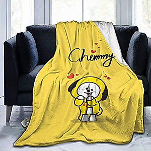 Woidxzxza Chimmy Ultra-Soft Micro Fleece Blanket Flannel Washable Lightweight Warm Plush Throw Blankets 60x50 in