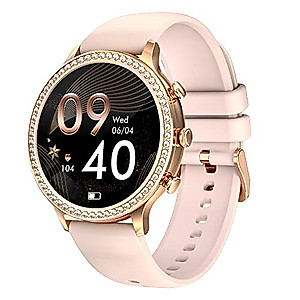 Smart Watch for Women Make/Answer Call Female Health/Heart Rate/Blood Pressure/Blood Oxygen Monitor Message Push Fitness Watch with Step Counter Activity Tracker Compatible with Android iOS Phone