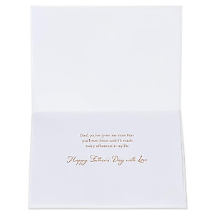 Papyrus Fathers Day Card for Dad (Made Every Difference In My Life)