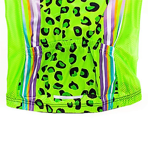 Cycling Jersey Women Bike Jersey Zipper Cycle Shirt Short Sleeve Road Bicycle Clothing Pro Team Racing MTB Top for Ladies Female Racing Mountain Clothes Breathable Green Size M