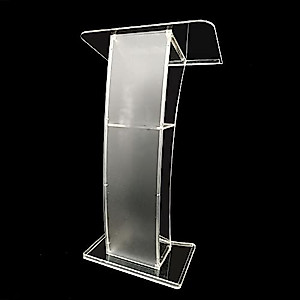 Clear Acrylic Podium & Lectern for Church, Office, Events