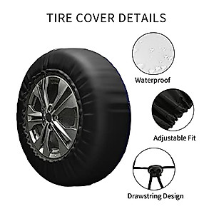 Forno Funny Mountain Design Camper Spare Cover Protectors Weatherproof Universal Trailer Wheel Tire Covers for Jeep SUV Rv Strailer Truck Camper Travel Trailers