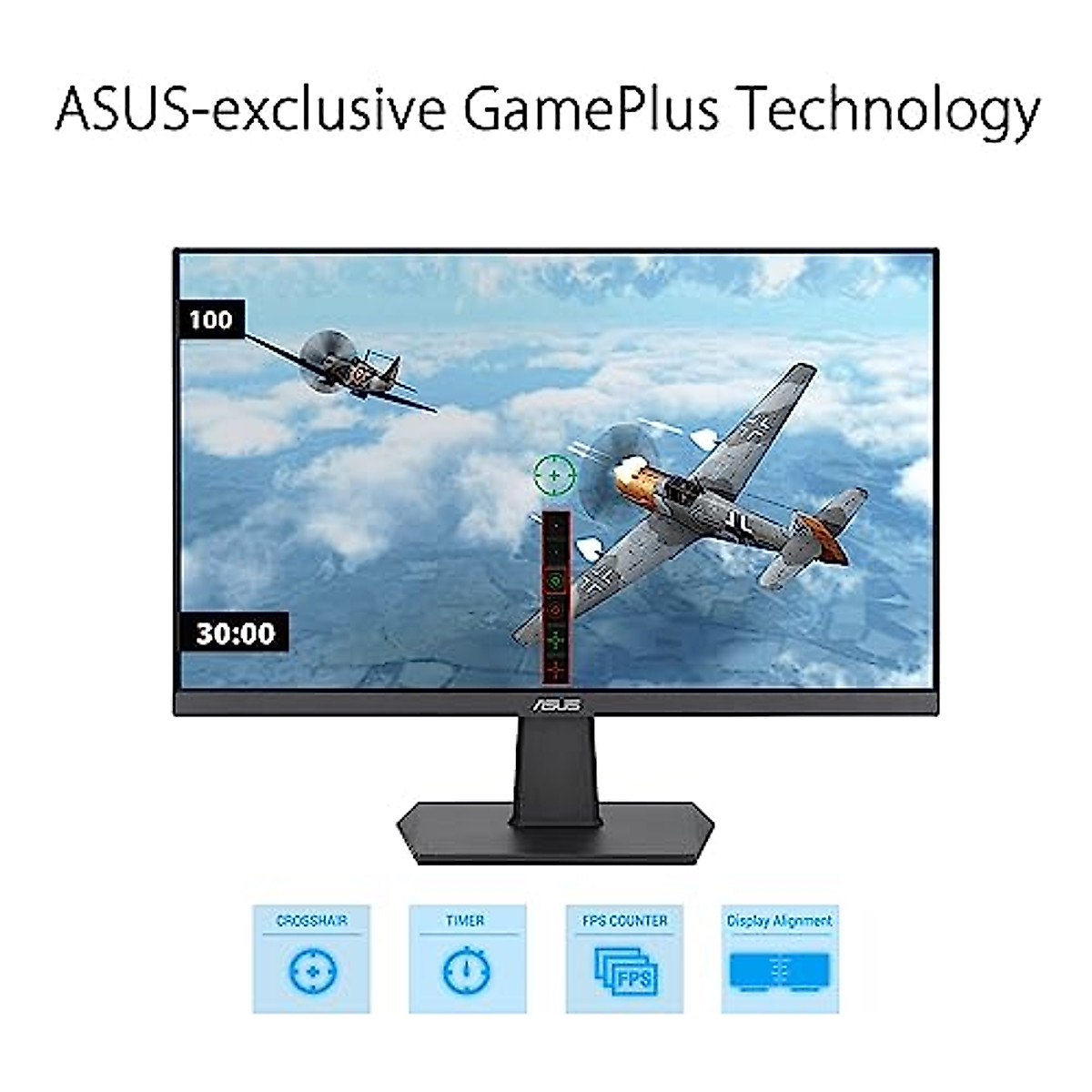 ASUS 27 Inch Monitor - 1080P, IPS, Full HD, Frameless, 100Hz, 1ms, Adaptive-Sync, for Working and Gaming, Low Blue Light, Flicker Free, HDMI, VESA Mountable, Tilt - VA27EHF,Black