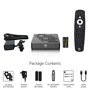 BuzzTV U5 Android 11 TV Box, Quad-Core Amlogic S905x4 Processor, 4GB DDR4 RAM, 32GB Storage, 6th Generation Wireless AX, 4K UHD Streaming Media Player
