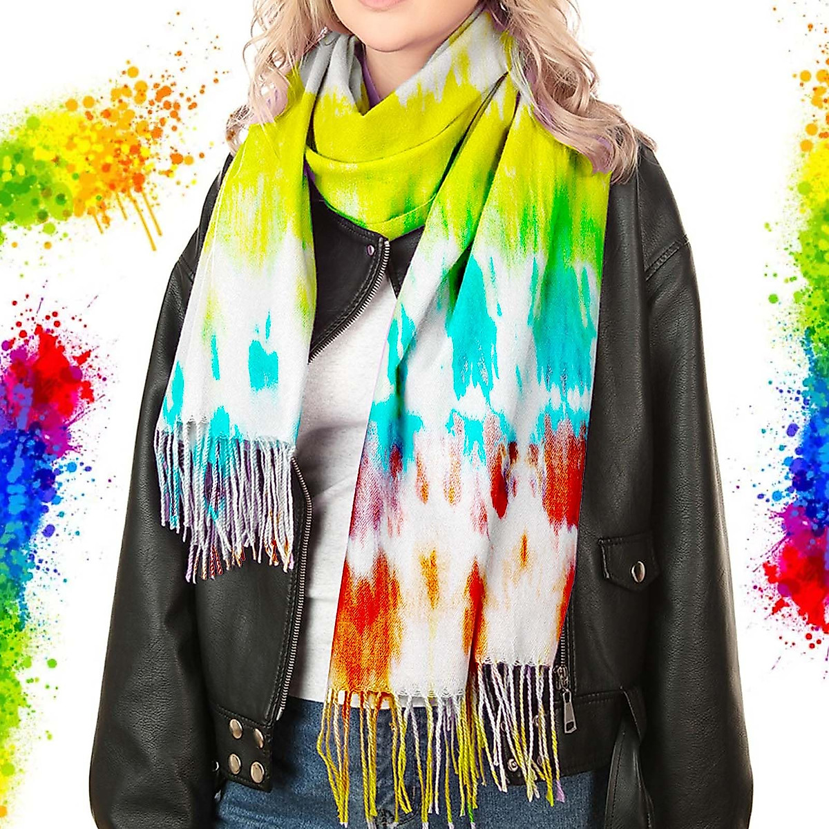 Vodolo White Thing for Tie Dye,3 PCS Tie Dye Kits for Adults Kids Women Large Groups,Cotton Things Items To Tie Dye Party Supplies