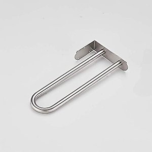 AFLHYJK Metal Wall Mount Towel Rack Holder and Organizer with Storage Shelf for Bathroom Organizing of Washcloths, Hand/Face or Bath Towels