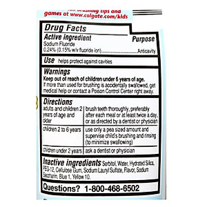 Colgate Kids Fluoride Anticavity Toothpaste for Ages 2+, ADA-Accepted Clinically Proven, Cavity & Enamel Protection | Mild Bubble Fruit Flavor - 2 Tubes Plus Muchai Card