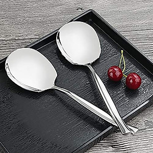 Idotry 8-Piece Stainless Steel Buffet Serving Spoon, Large Serving Spoon