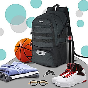 Goloni | Large soccer backpack bag with shoe and ball compartment, soccer backpack, baseball, softball, volleyball sport bag, travel gym backpack, basketball training equipment Water Resistant