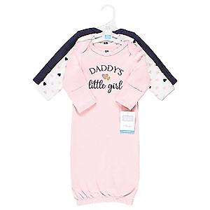 Hudson Baby Unisex Baby Cotton Gowns, Aviation, Preemie/Newborn