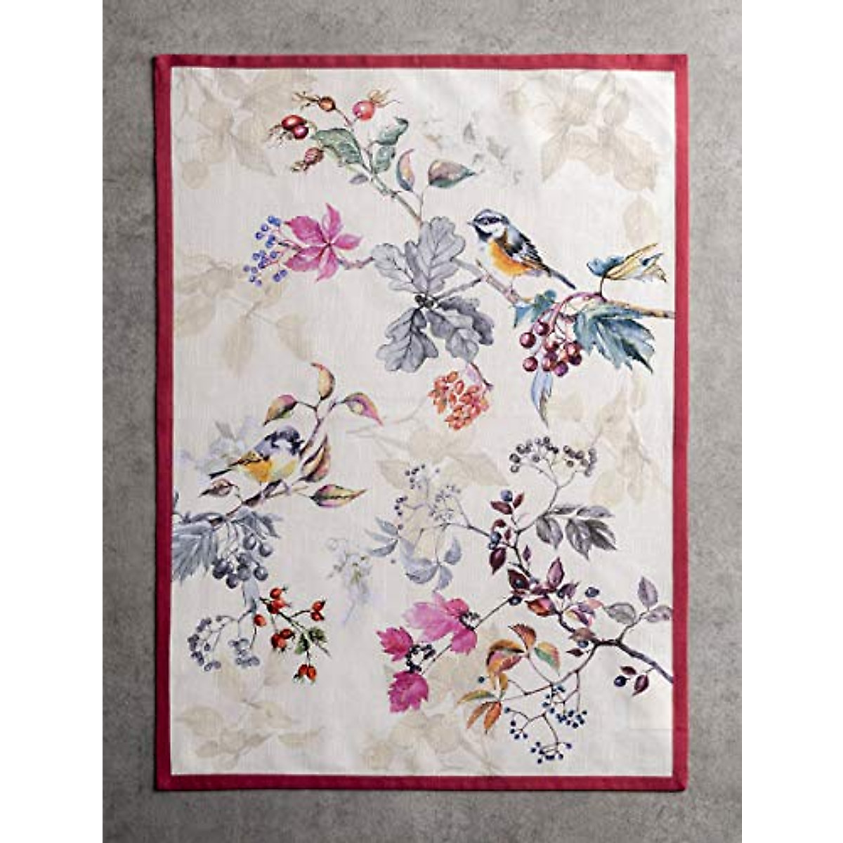 Maison d' Hermine Kitchen Towel 100% Cotton Quick Dry Cleaning Dishtowel for Gifts, Dining, Home, Wedding, Banquet, Buffet, Equinoxe - Beige - Thanksgiving/Christmas (Set of 3)