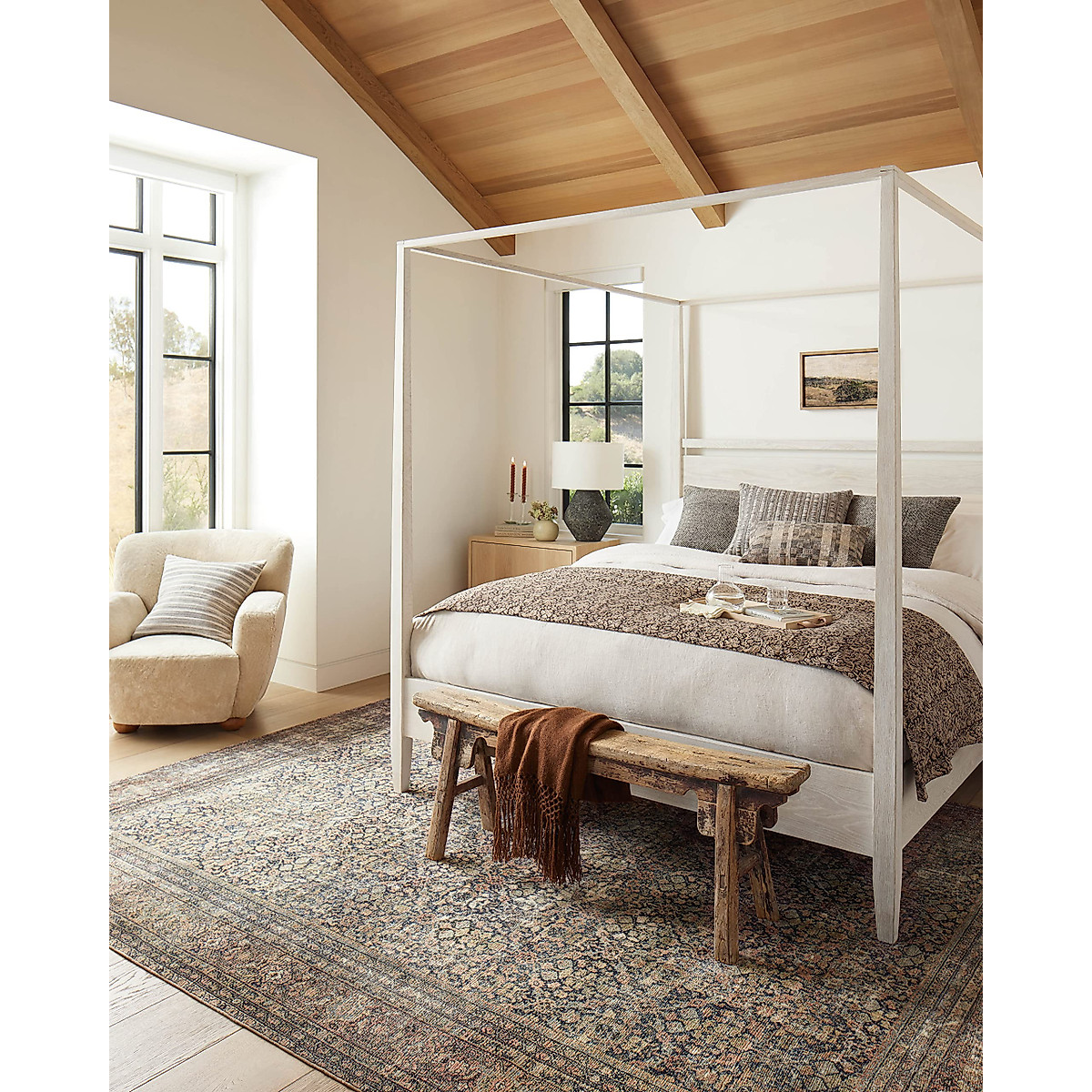 Loloi Amber Lewis x Morgan Denim/Multi 2'-3" x 11'-6" Runner Rug